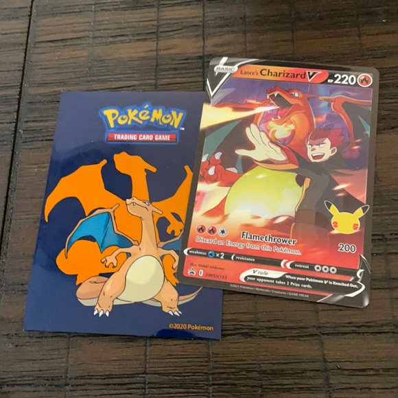 Pokemon | Other | Pokmon Card Charizard 25th Anniversary With Sleeve ...
